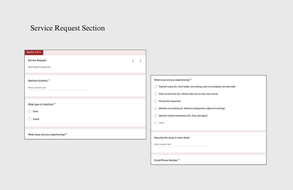Editable Vending Machine Google Form: Product Request & Service Inquiry ...
