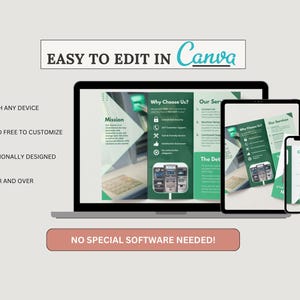 Customizable ATM Machine Business Brochure | Editable Template | ATM ...