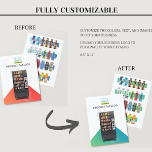 Vending Machine Product Catalog Template: Customizable Canva Design ...