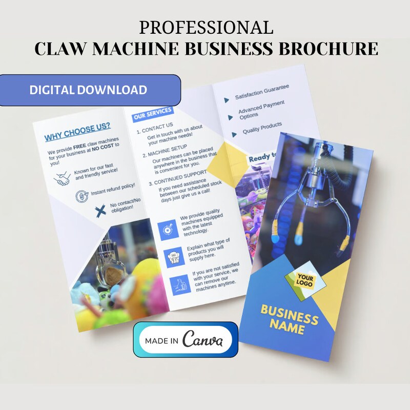 Claw Machine Template - Etsy