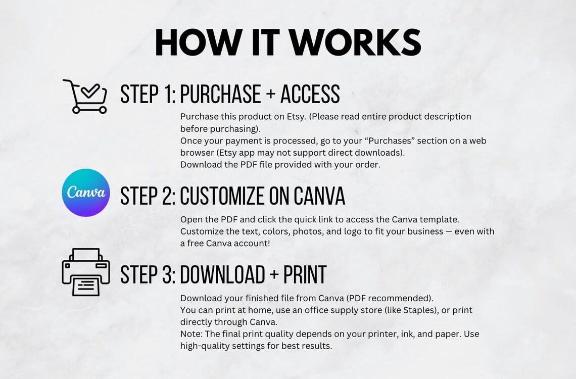 ATM Business Bundle: Canva Brochure, Business Card & Placement ...