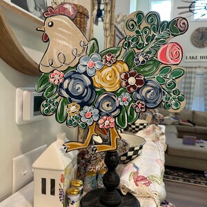Floral Chicken Topper - Etsy