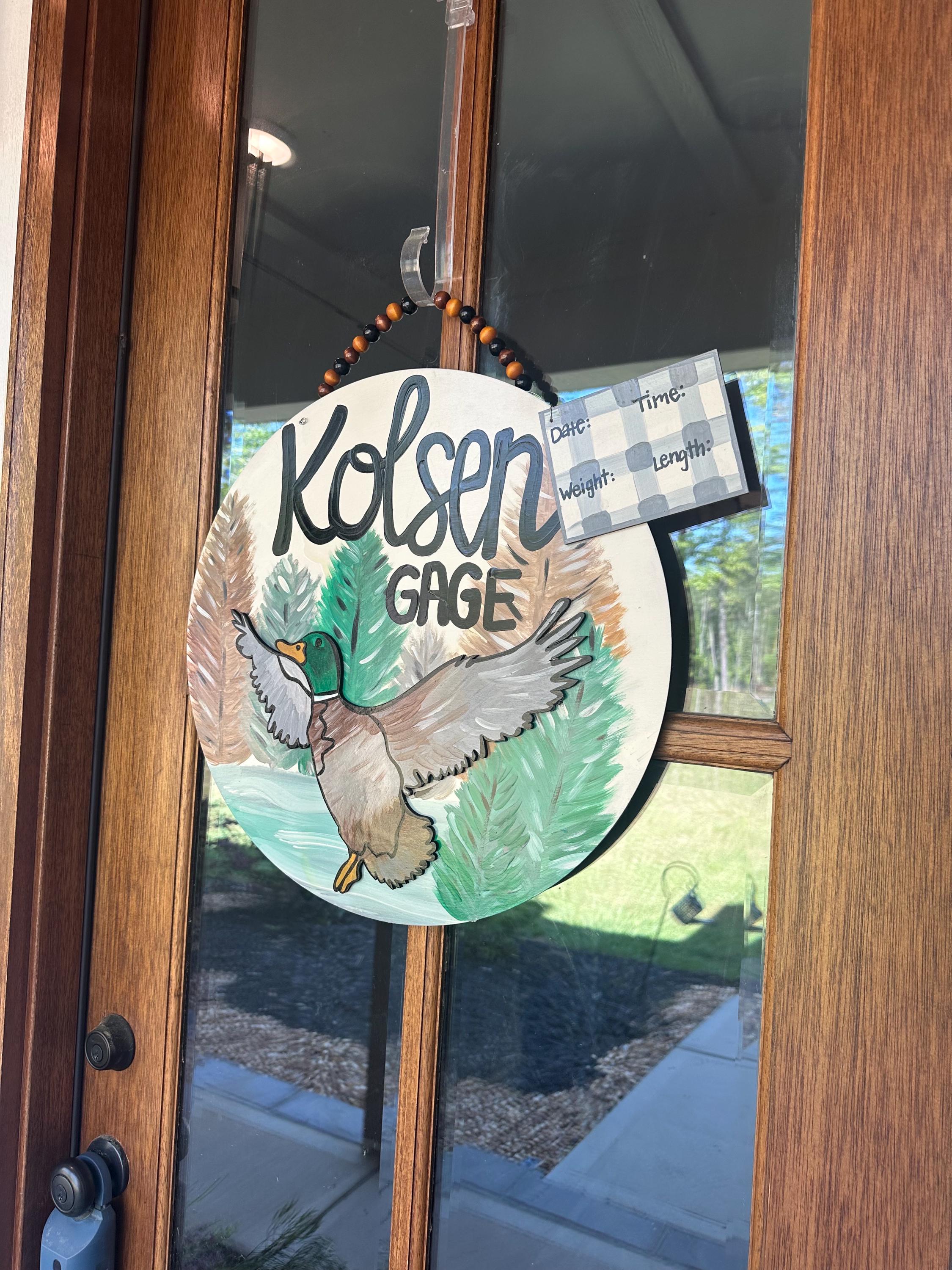 Mallard (duck) Hospital/home Door Hanger - Etsy