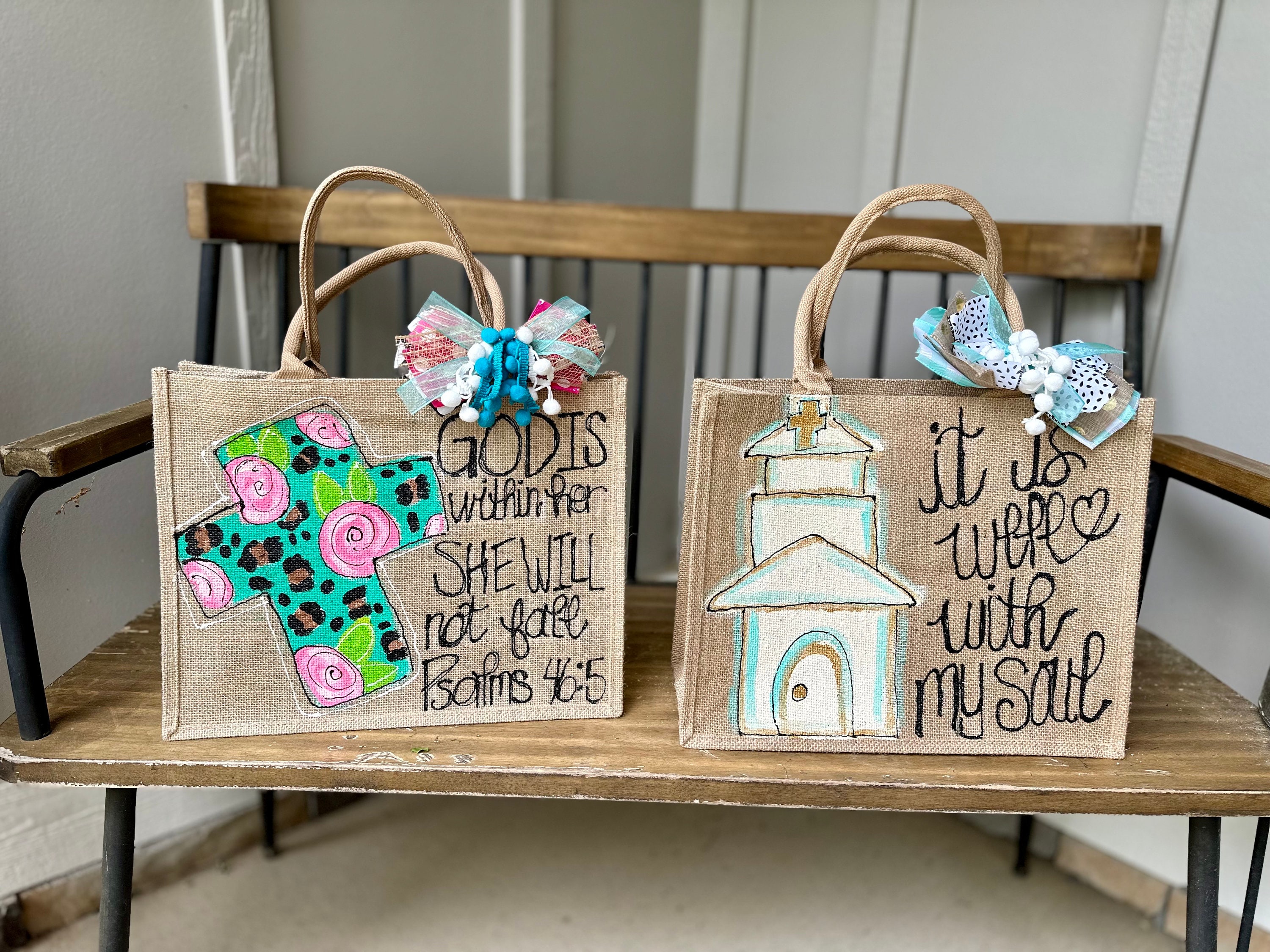 Personalized Burlap Tote Bag - Etsy
