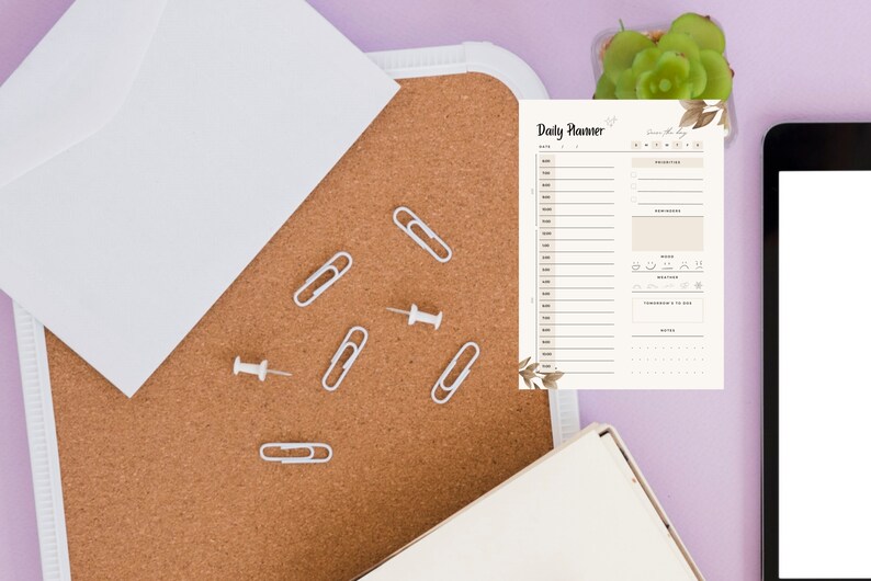 Daily DIGITAL Planner BROWN 2024 Dates Digital Diary Portrait Scheduled ...