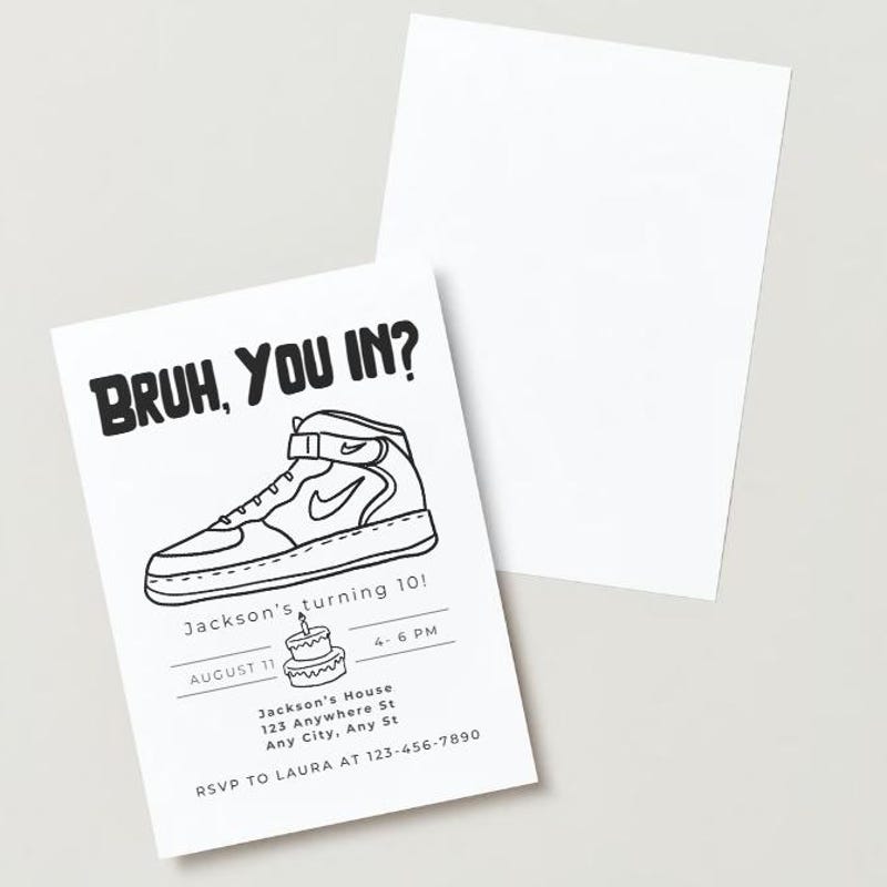 Shoe Invitations - Etsy