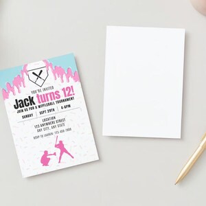 Baseball Drip Party Invitation, Ice Cream Drip, Birthday Invitation ...