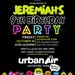 Urban Air, Neon, Jump Party, Air Party, Kid Party, Birthday Invitation ...