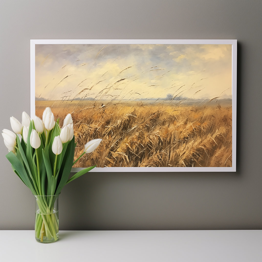 PRINTABLE Prairie Grain in the Wind Digital Wall Art Hanging - Etsy