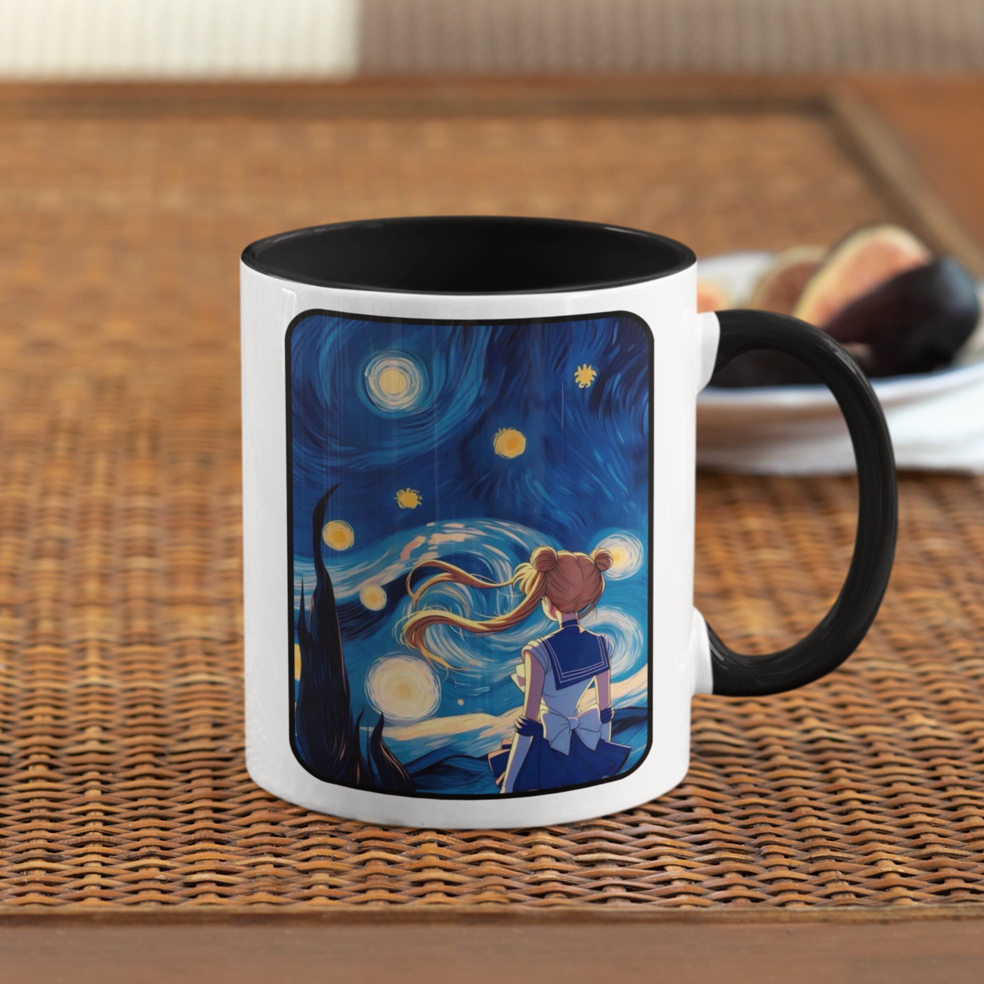 Anime Coffee Mug Meme, Van Gogh's, Sailor Moon, Anime Mug, Meme Mug ...