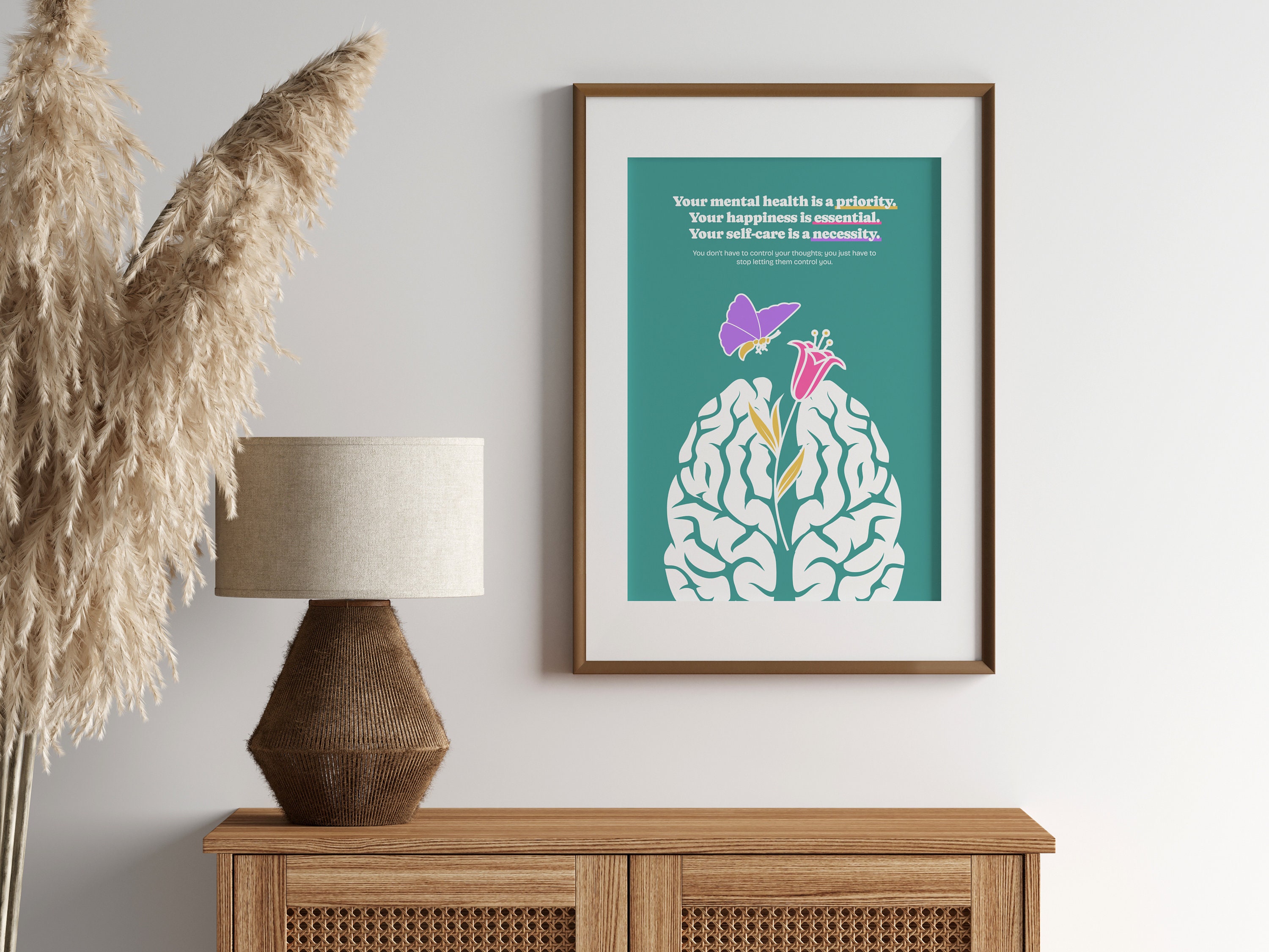 Mental Health Poster Psychologist Office Decor Mental Health Print ...