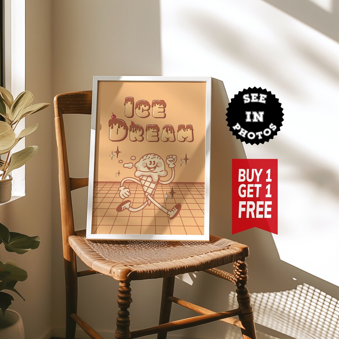 Vintage Kitchen Decor, Cartoon Kitchen Wall Art, Printable Vintage ...