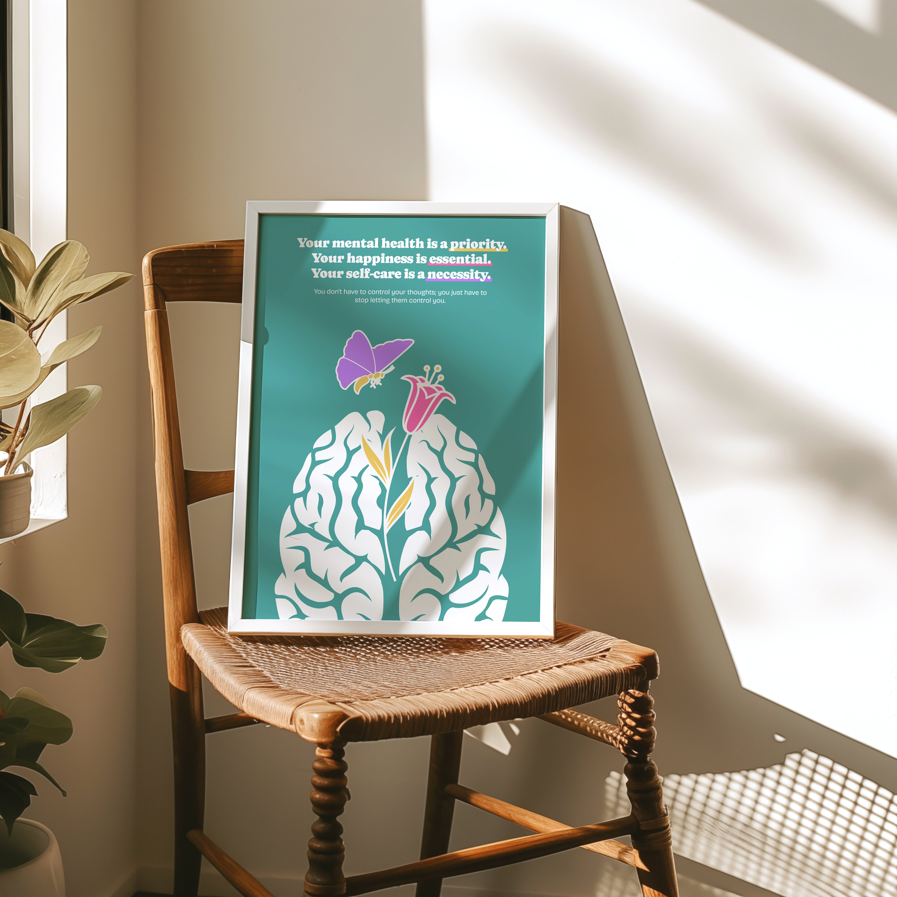 Mental Health Poster Psychologist Office Decor Mental Health Print ...