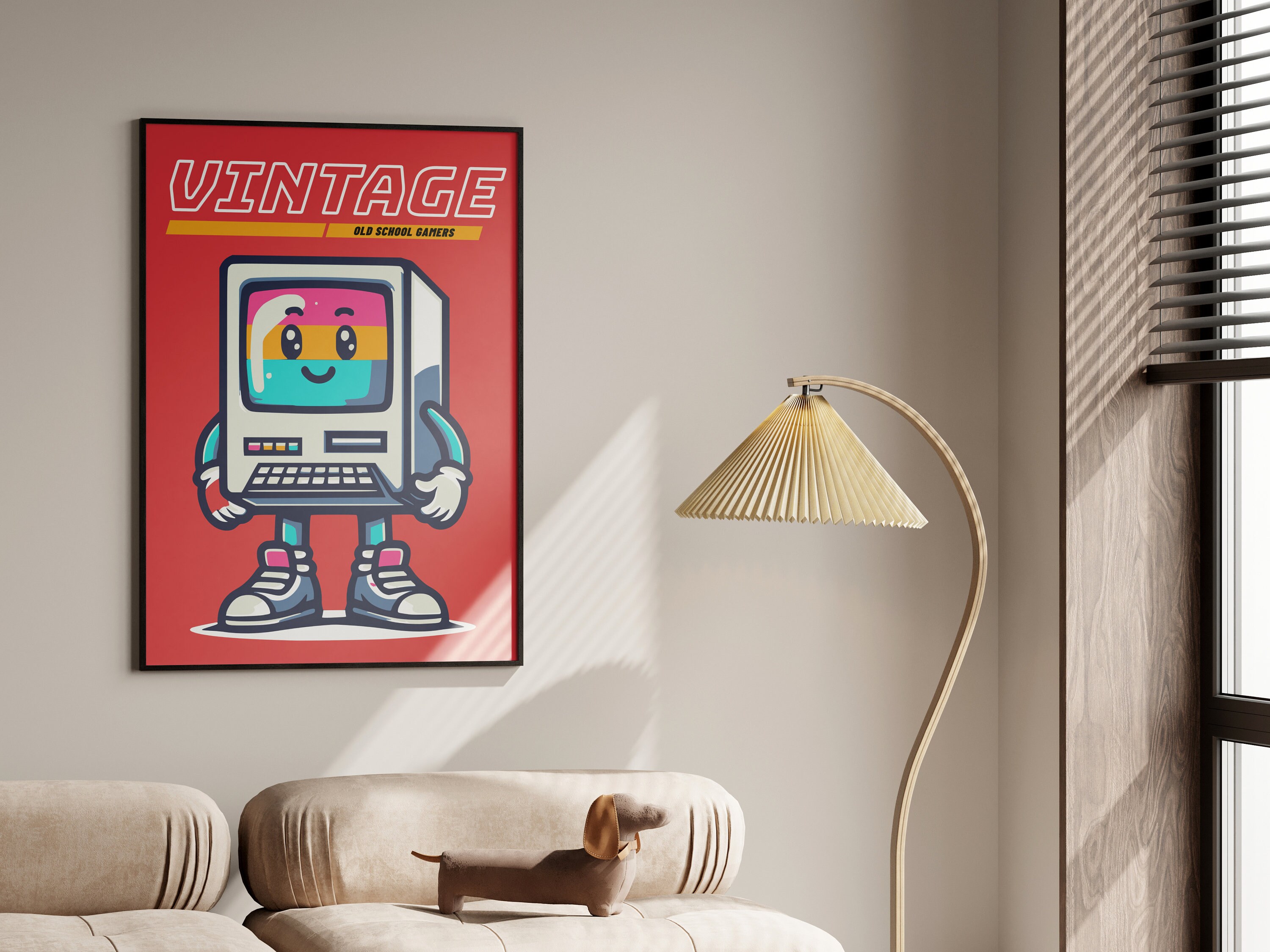 Retro Gamer Printable Poster Set of 3 Vintage Gamer Wall Art Funky ...