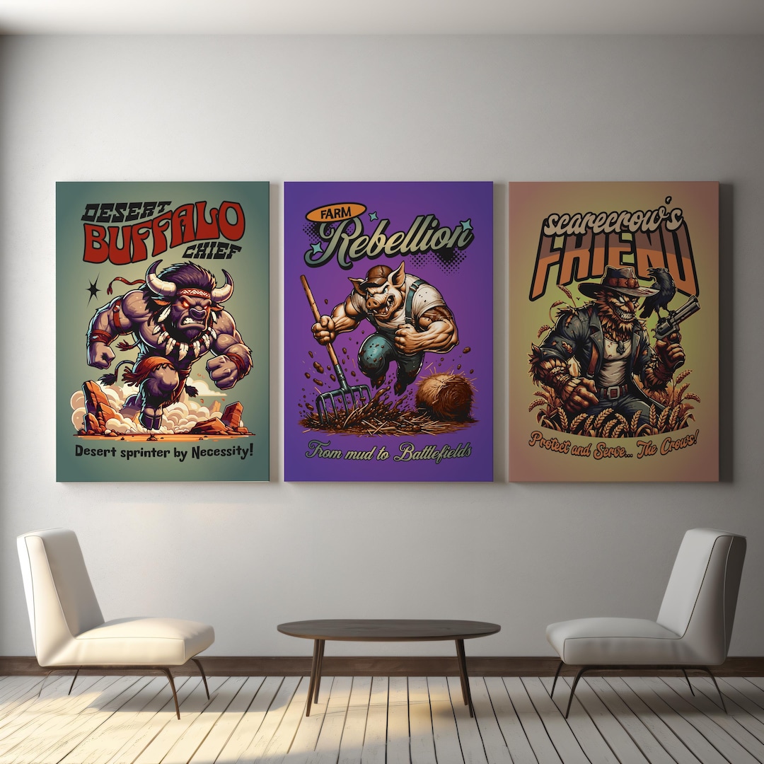 Humorous Wall Decor Set Funny Wall Decor Living Room Wall Decor Funny ...