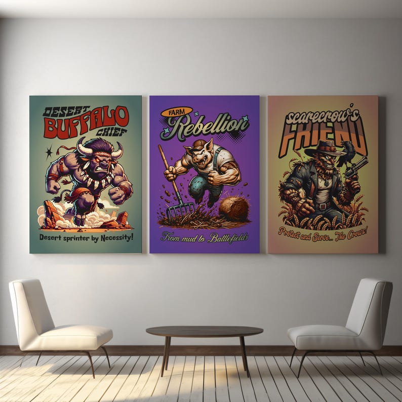 Humorous Wall Decor Set Funny Wall Decor Living Room Wall Decor Funny ...