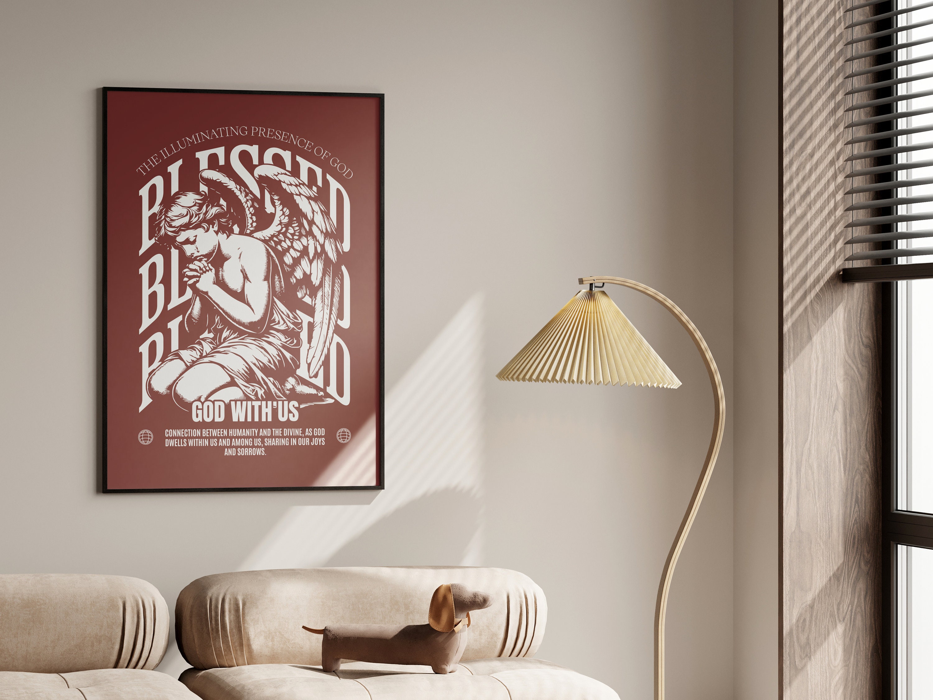 Christian Quote Poster Bible Verse Poster Modern Christian Angel Wall ...