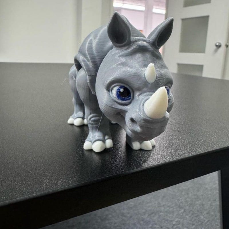 Rhino Print - Etsy
