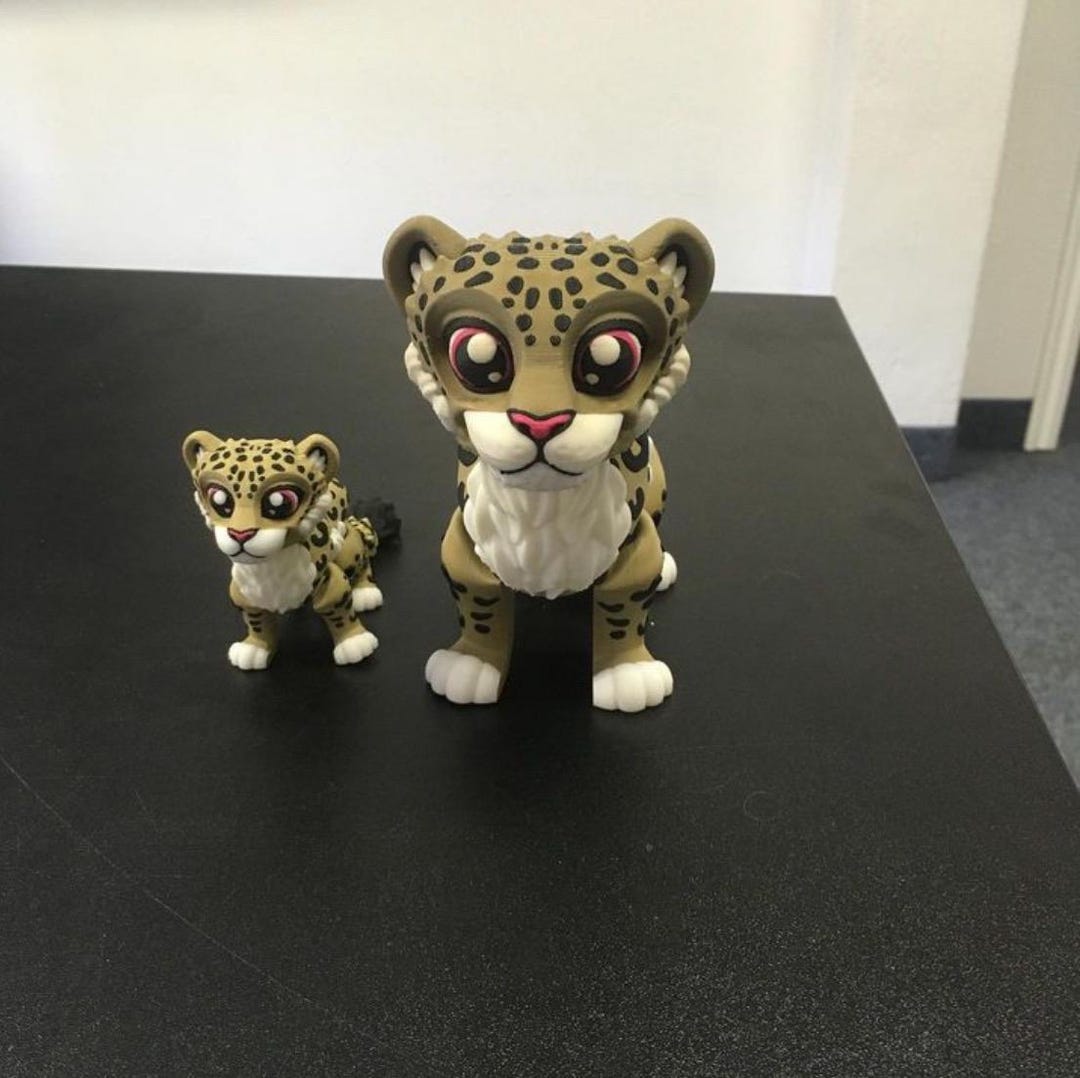 3D Printed Leopard Sculpture - Etsy