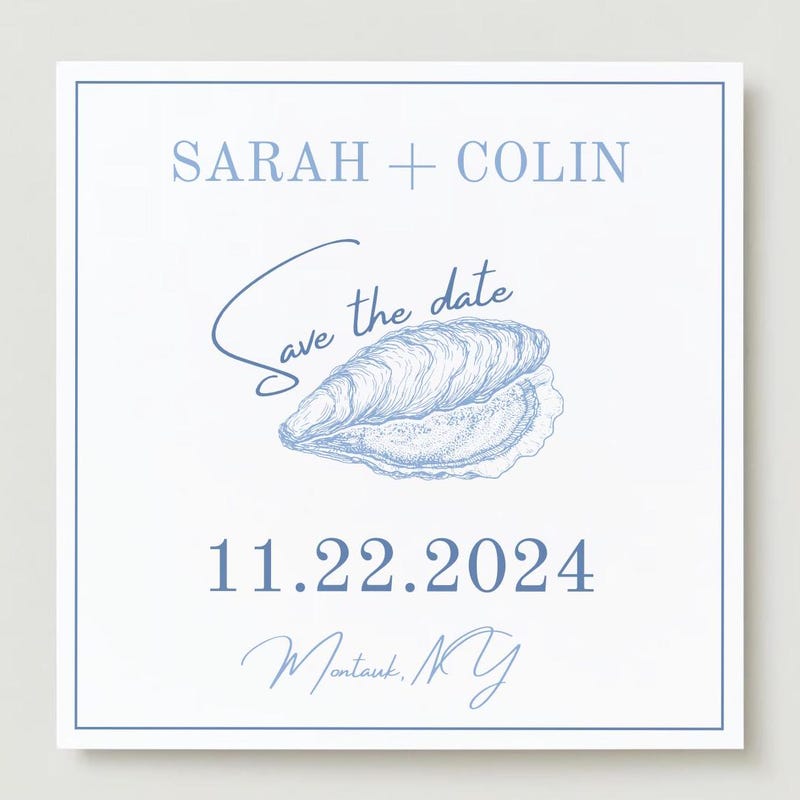Square Save the Date - Etsy