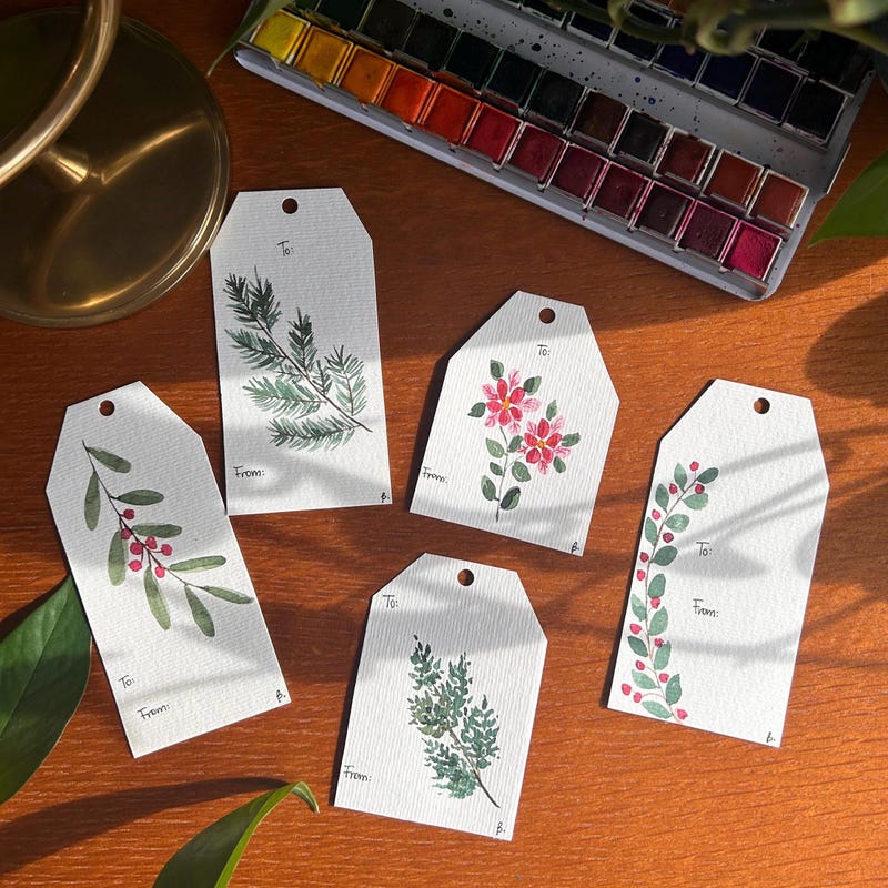 Hand Painted Tags - Etsy