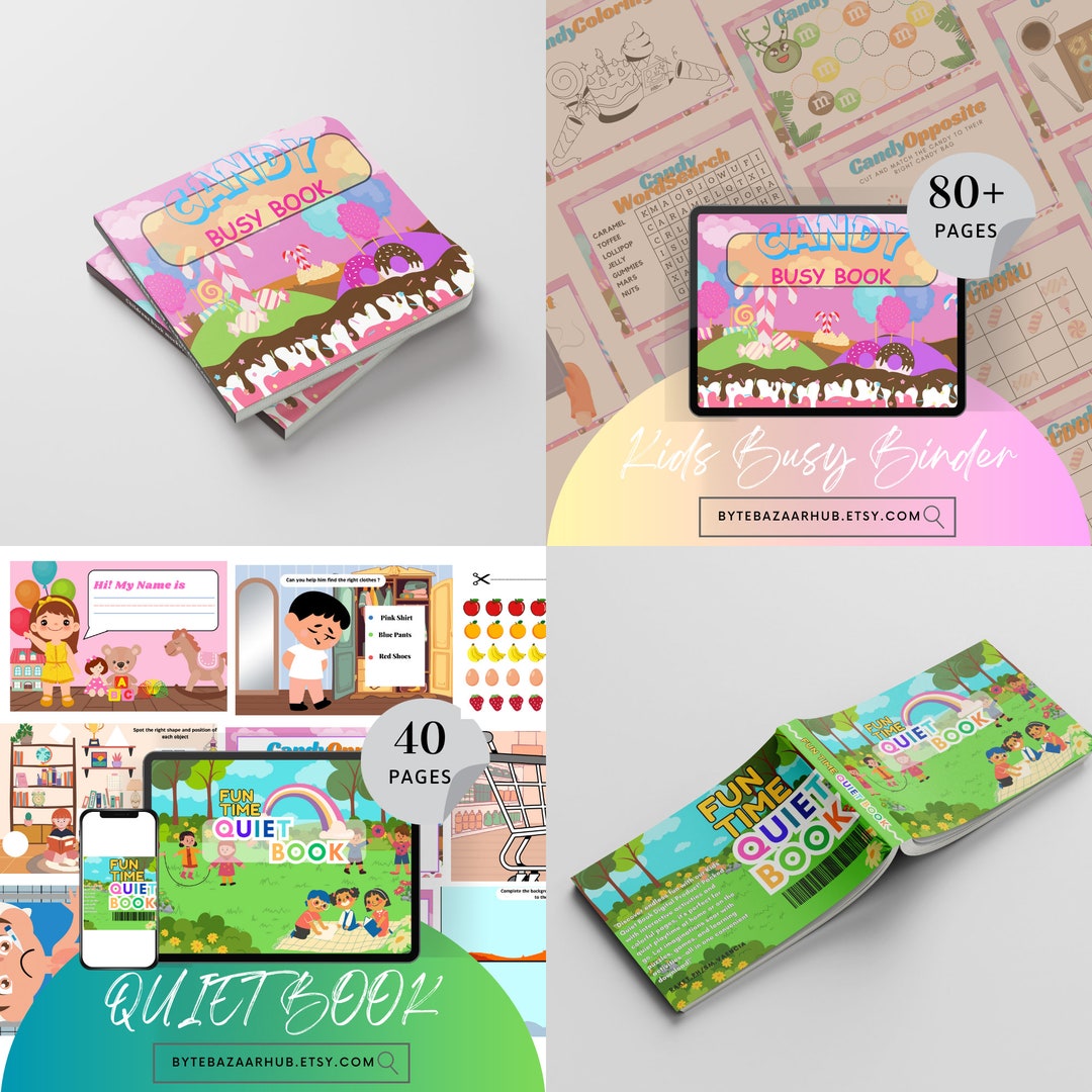 Busy Book Bundle 2 in 1 Printable Kids Learning Activity Homeschooled ...