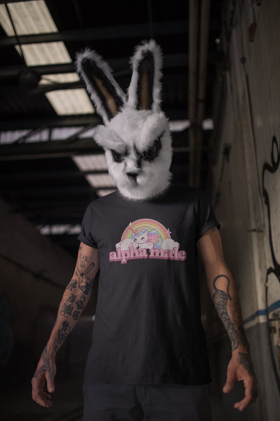 Alpha Male Funny Graphic T-shirt, Satire T-shirt, Cursed T-shirt ...