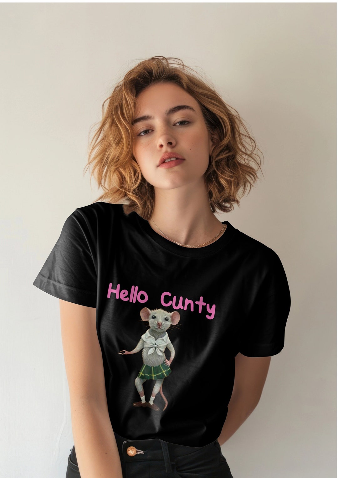 Hello Cunty Funny Graphic T-shirt, Funny T-shirt, Cursed T-shirt ...