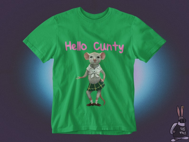 Hello Cunty Funny Graphic T-shirt, Funny T-shirt, Cursed T-shirt ...