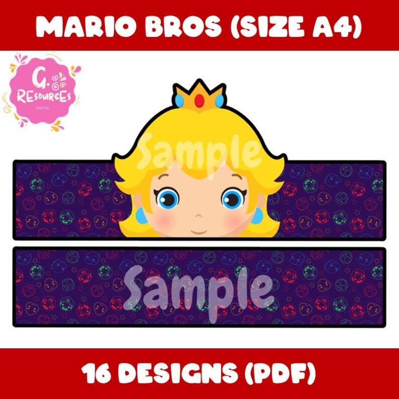 Headbands, Crowns, Mario Bros Theme, Party Hat, Costume - Etsy