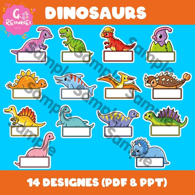 Editable Name Tags, Coloring, Dinosaurs Theme, Classroom Decor ...