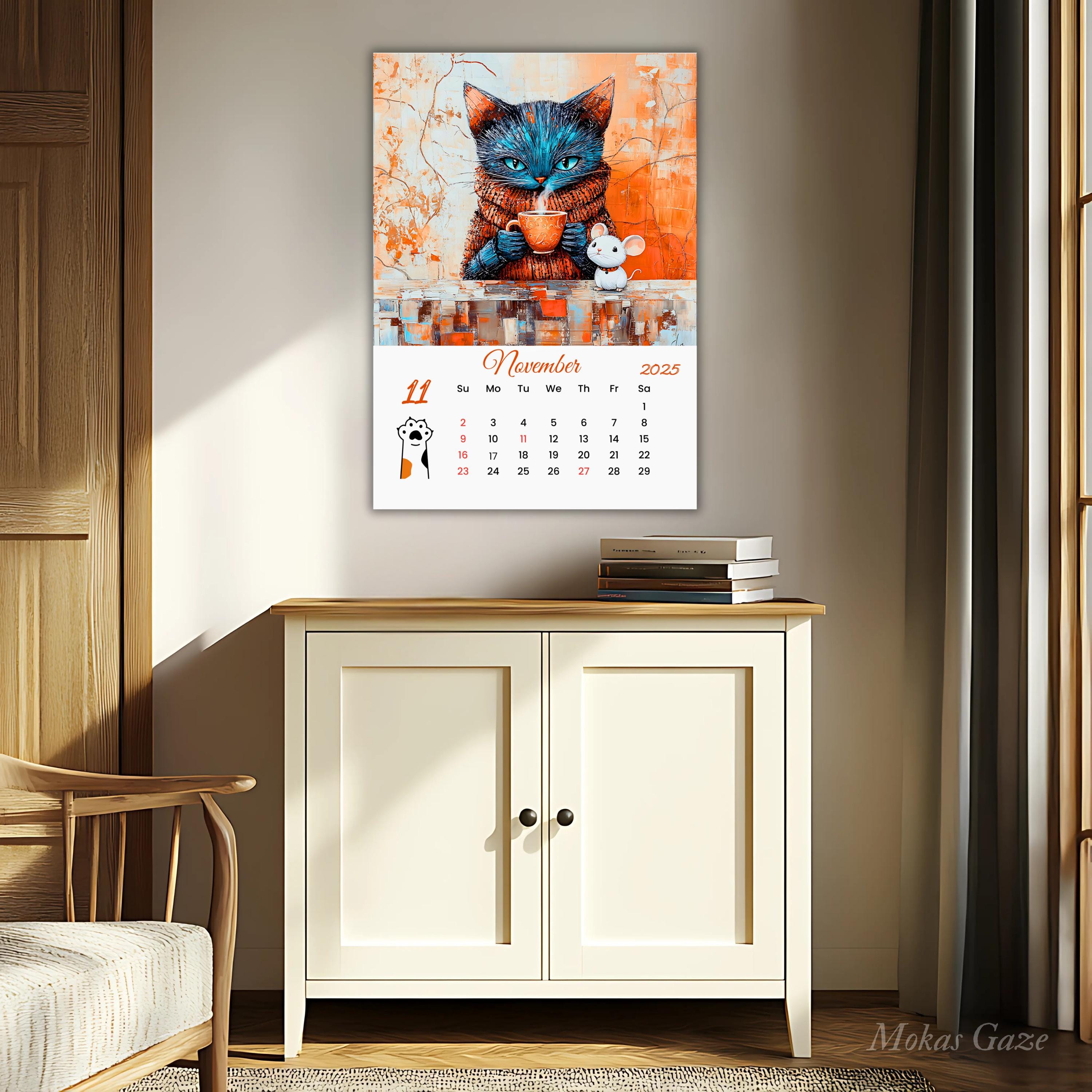 2025 Cats Calendar Collection: First Edition – 12 Pages + Cover Digital ...