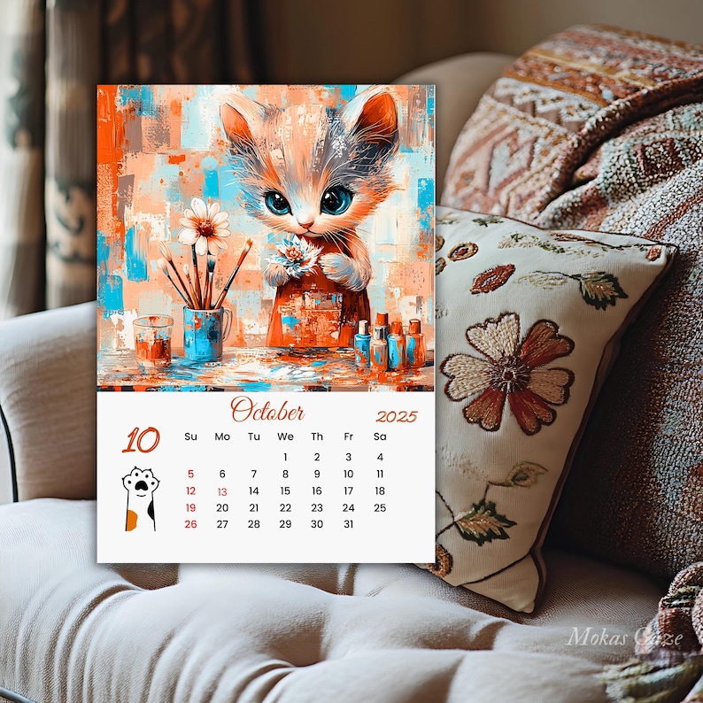 2025 Cats Calendar Collection: First Edition – 12 Pages + Cover Digital ...