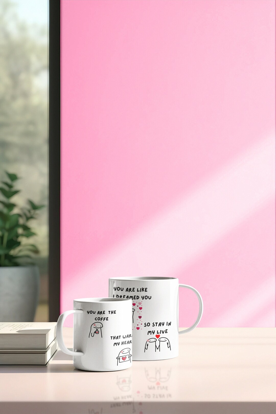 Gift for Boyfriend or Girlfriend, Flork Love Mug, Valentine's Day Gift ...