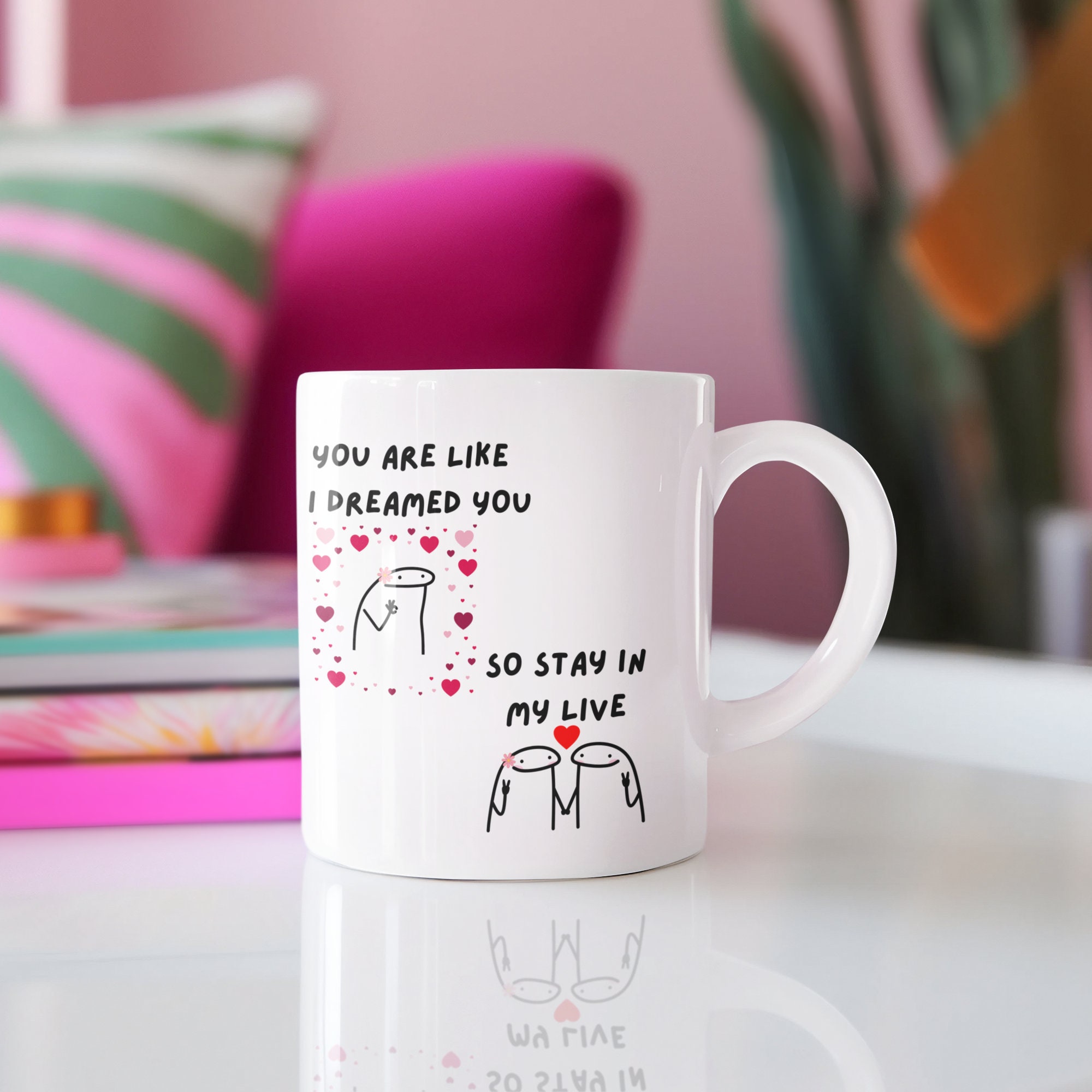 Gift for Boyfriend or Girlfriend, Flork Love Mug, Valentine's Day Gift ...