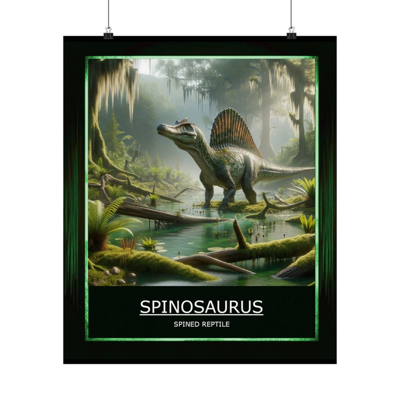 Dinosaur Collection Spinosaurus Poster - Etsy