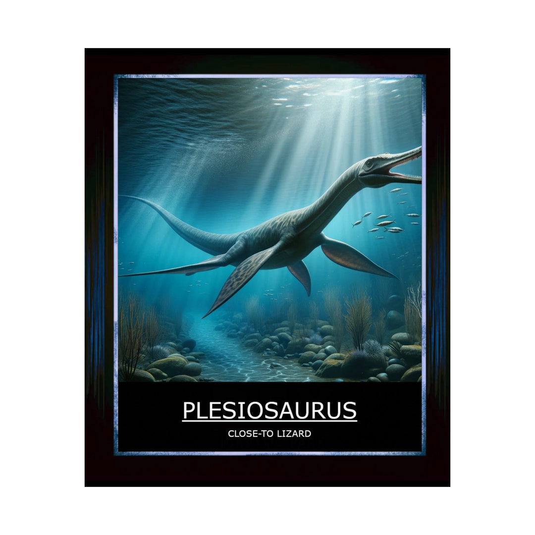 Dinosaur Collection Plesiosaur Poster - Etsy