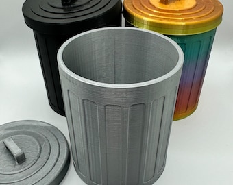 Mini Desktop Trash Can With Flip Lid – 3D Printed Tabletop Garbage Bin ...