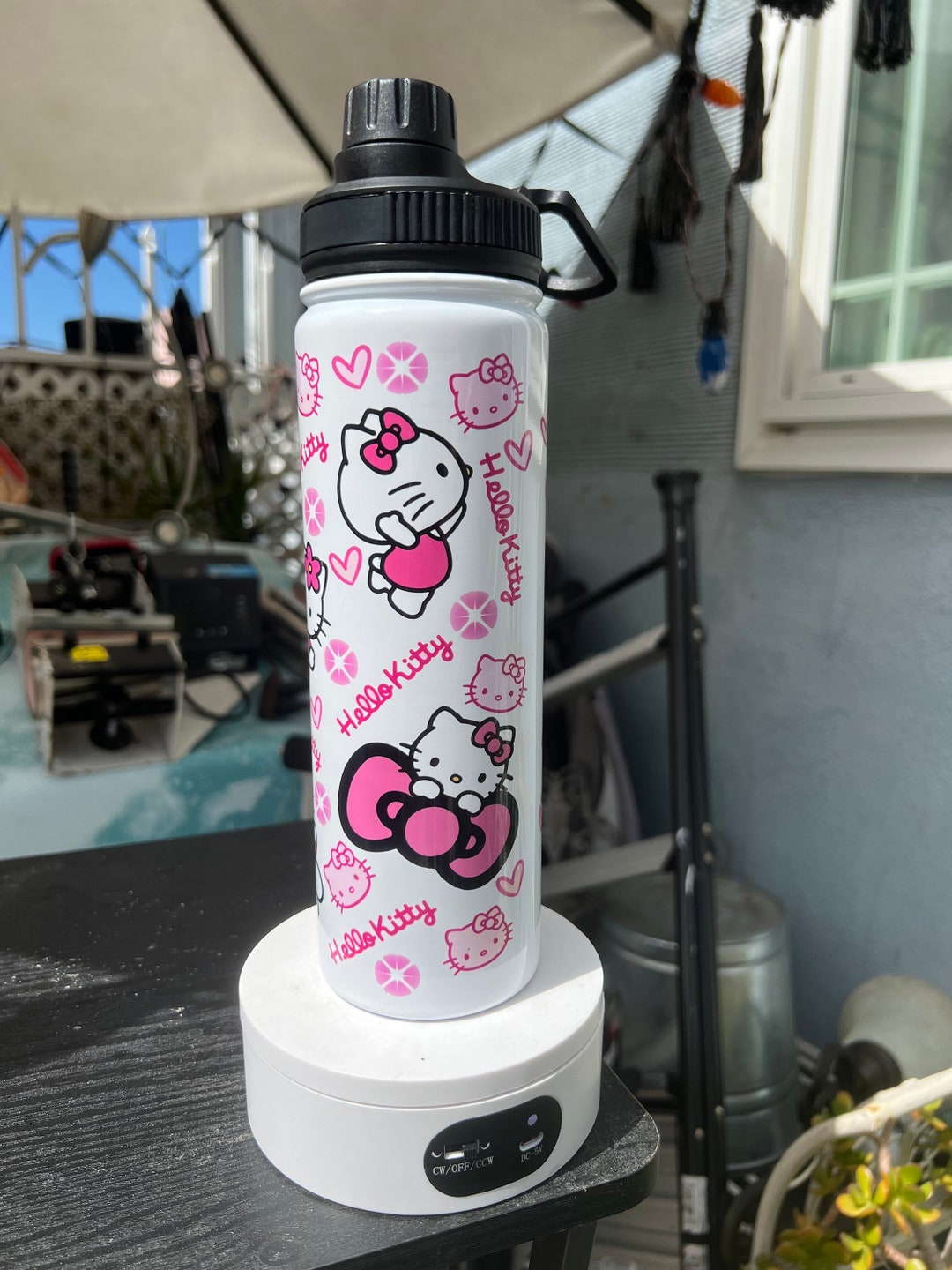Hello 22 Oz Stainless Tumbler Water Bottle / Kitty Tumbler/ / Pink 22 ...