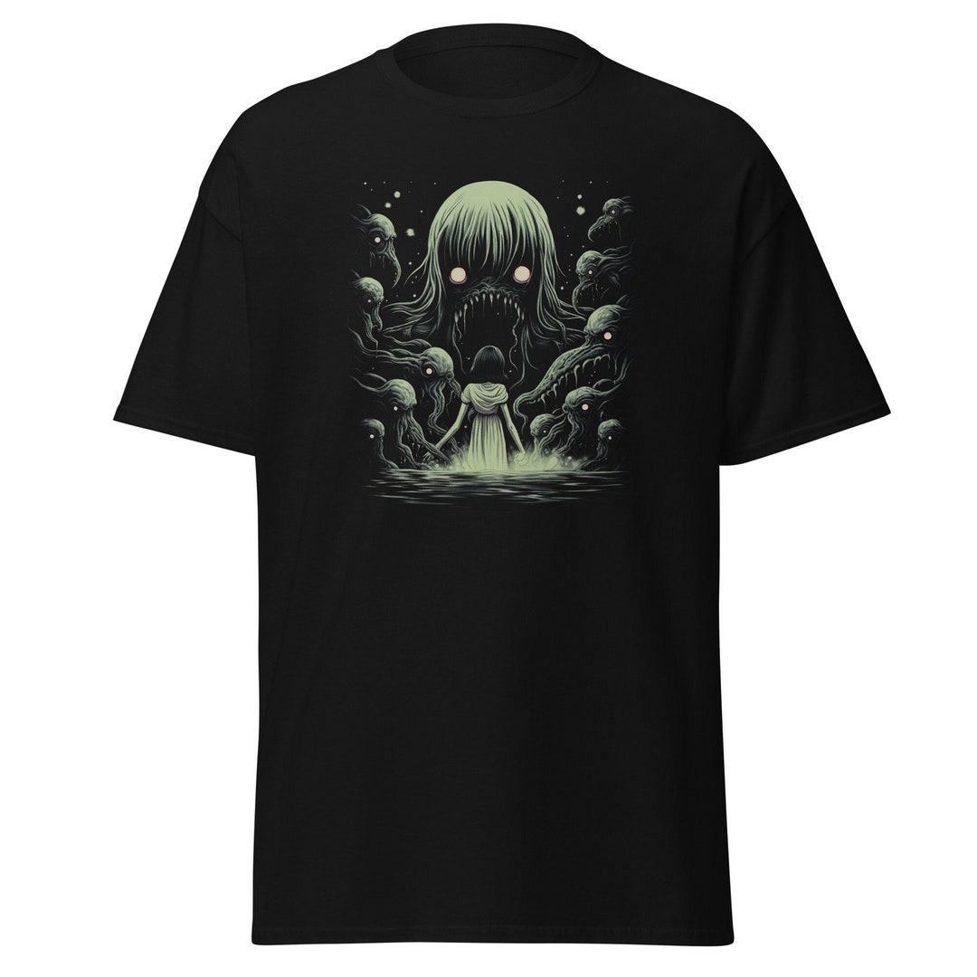 Facing Fears T-shirt Eldritch Shirt Gothic Grunge Clothing Horror Goth ...