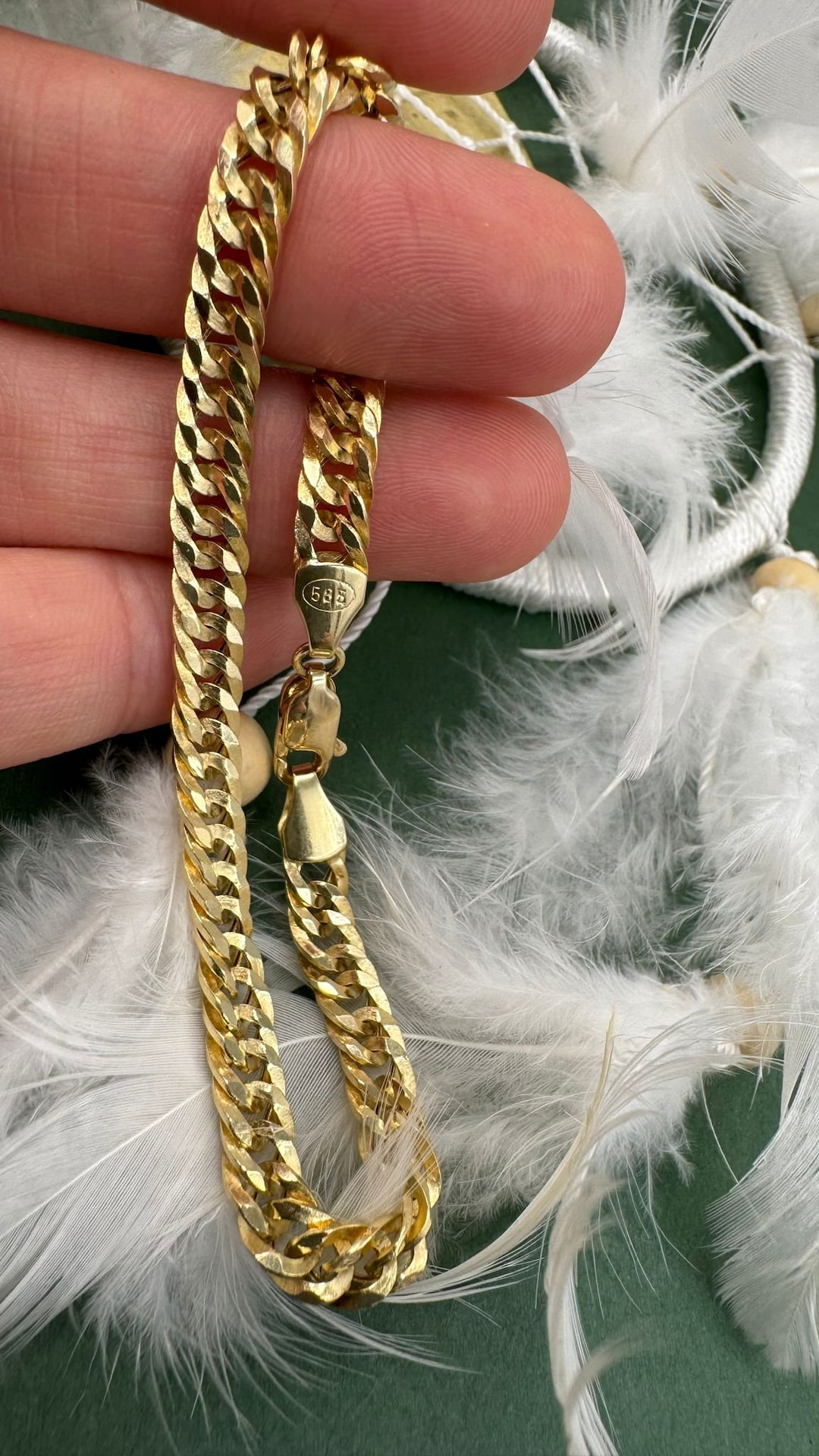 14K Real Gold 5.50mm Thick Miami Cuban Style Gold Chain - Etsy