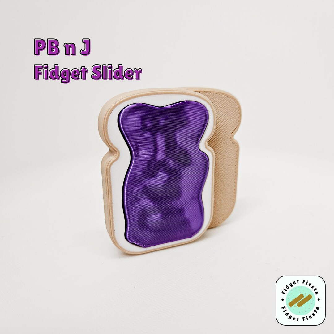 Peanut Butter & Jelly Magnetic Fidget Slider Stim Toy Haptic EDC - Etsy