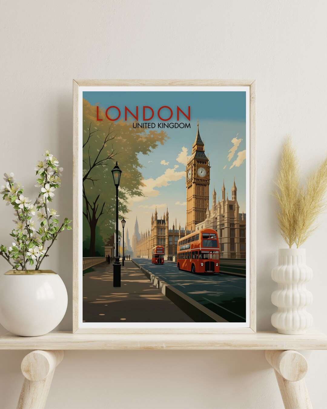 London Travel Poster London Travel Print UK Travel Poster Travel ...