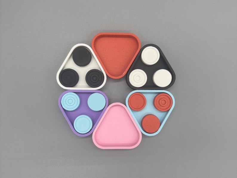 Magnetic Fidget Slider: Quiet Sensory Tactile Triangle Desk Toy - Etsy
