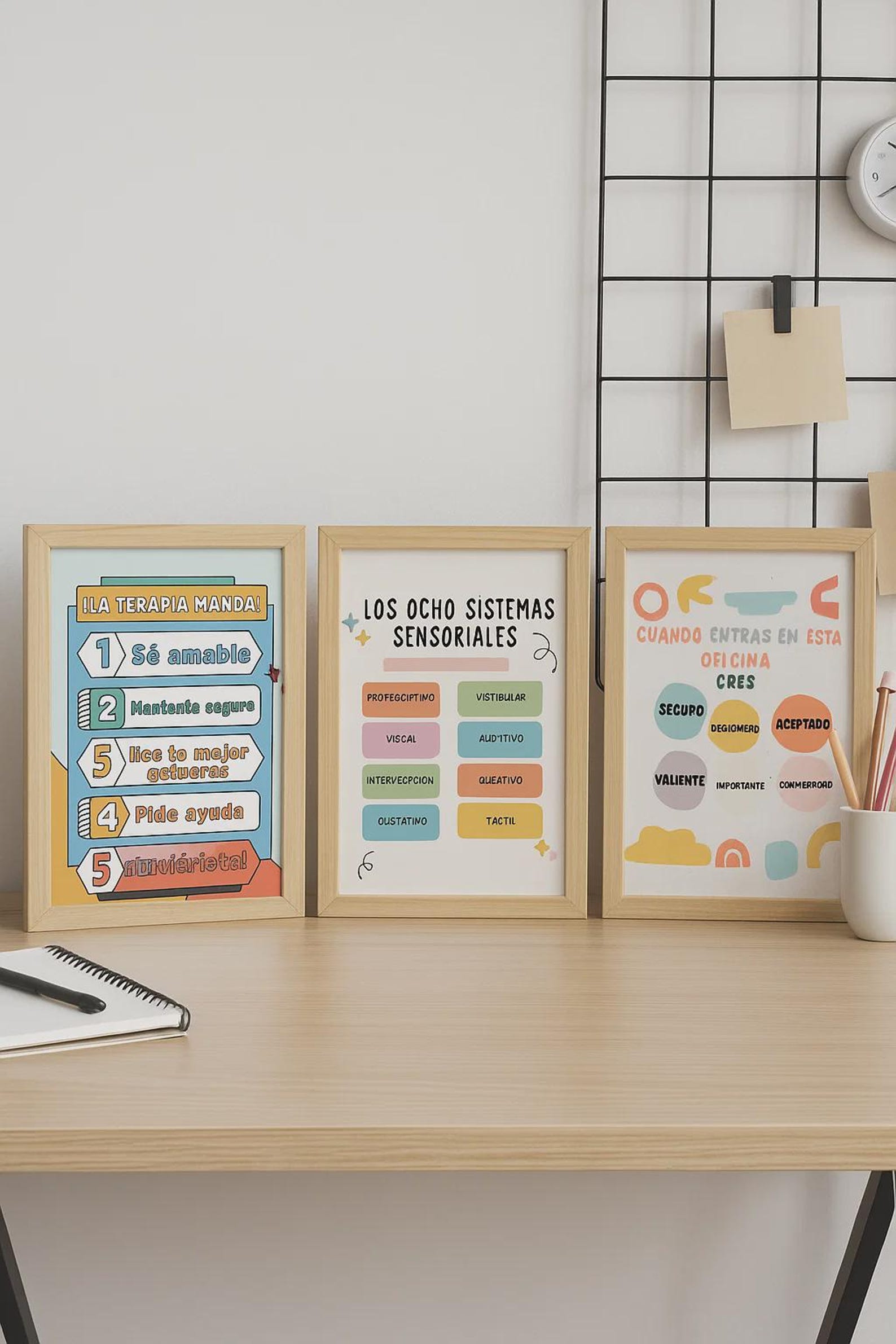 Spanish OT Posters for Kids | Printable Therapy Wall Art for Classrooms ...