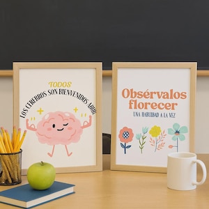 Spanish OT Posters for Kids | Printable Therapy Wall Art for Classrooms ...
