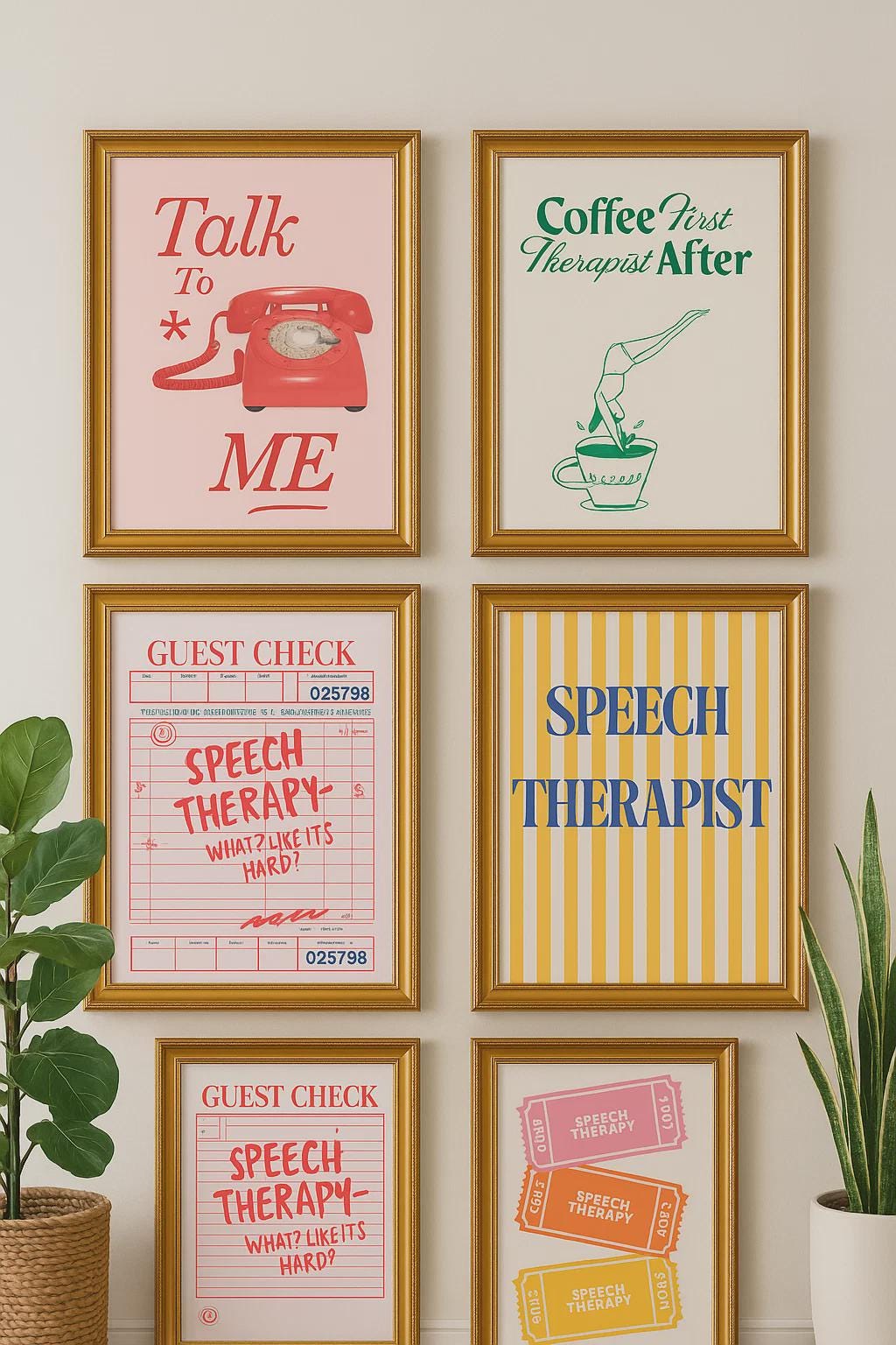 10 Aesthetic Speech Therapy Posters | Printable SLP Office Decor ...