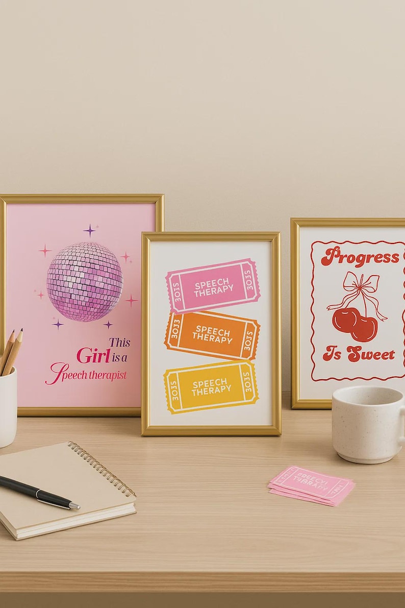 10 Aesthetic Speech Therapy Posters | Printable SLP Office Decor ...