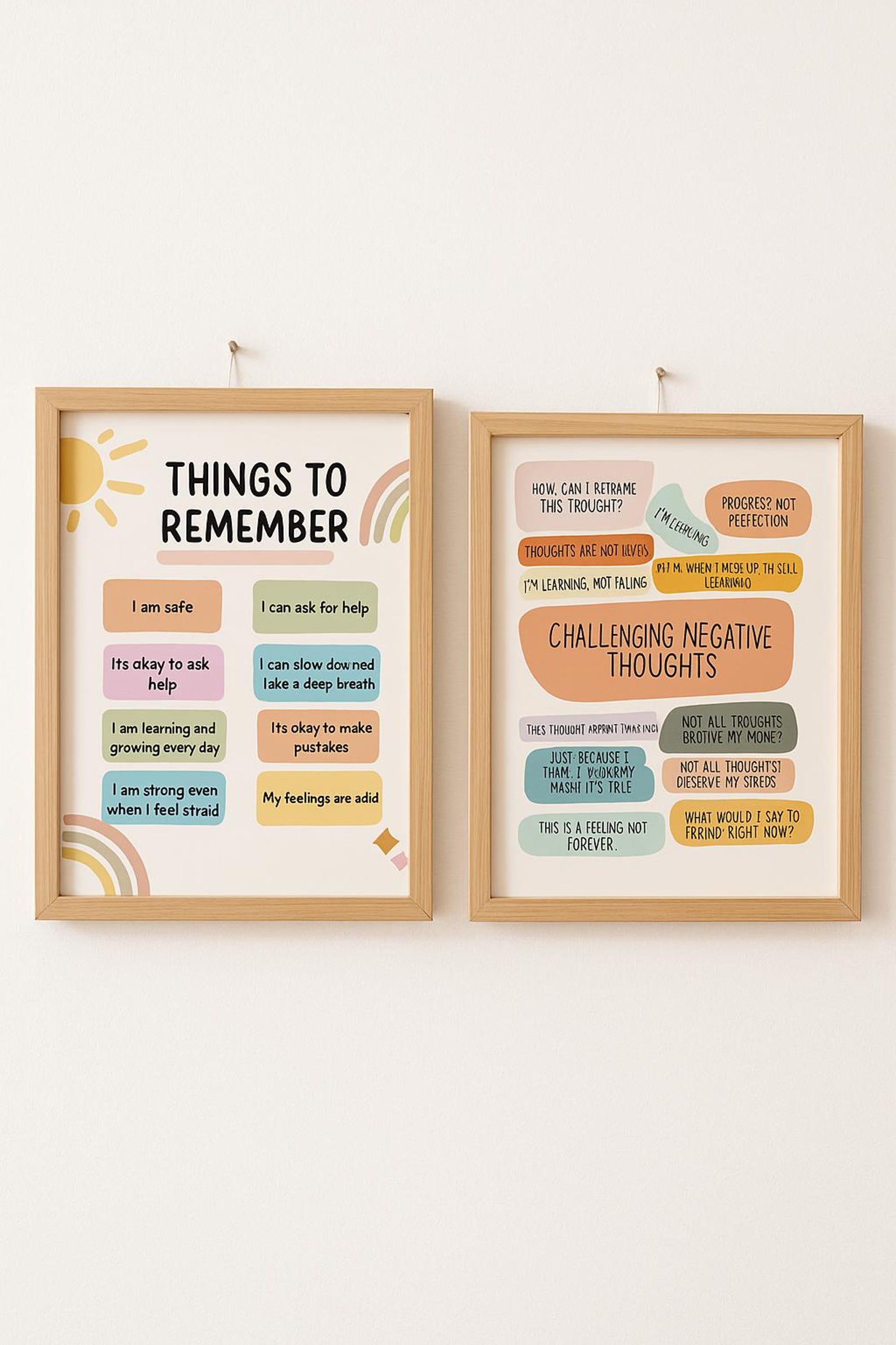 Feelings Chart Bundle for Kids – Printable Emotion Posters, Coping ...