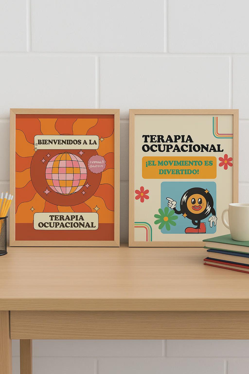 Spanish OT Posters for Kids: Retro Classroom Decor (digital Download ...